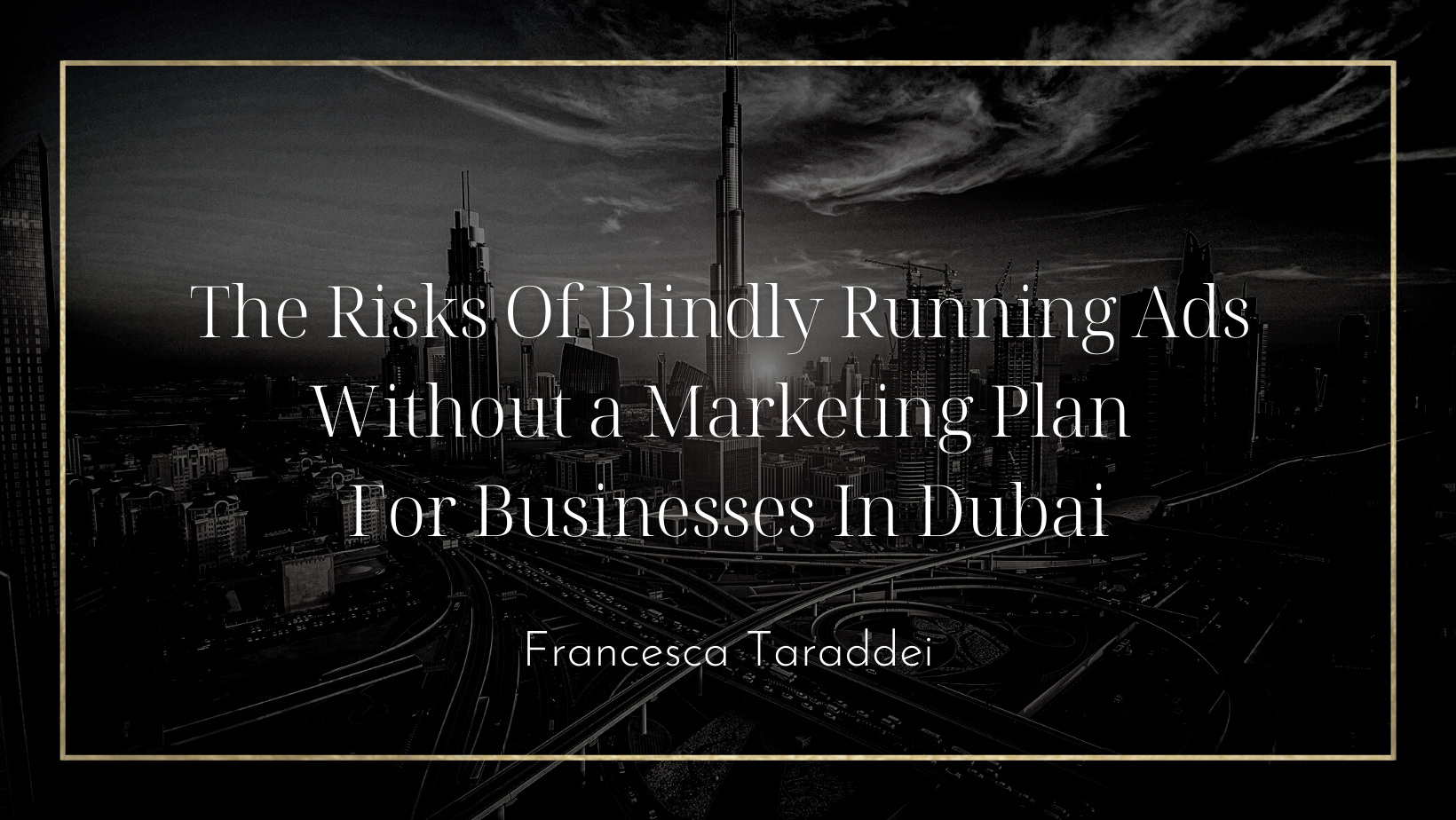 The Dangers of Blindly Running Ads without a marketing plan